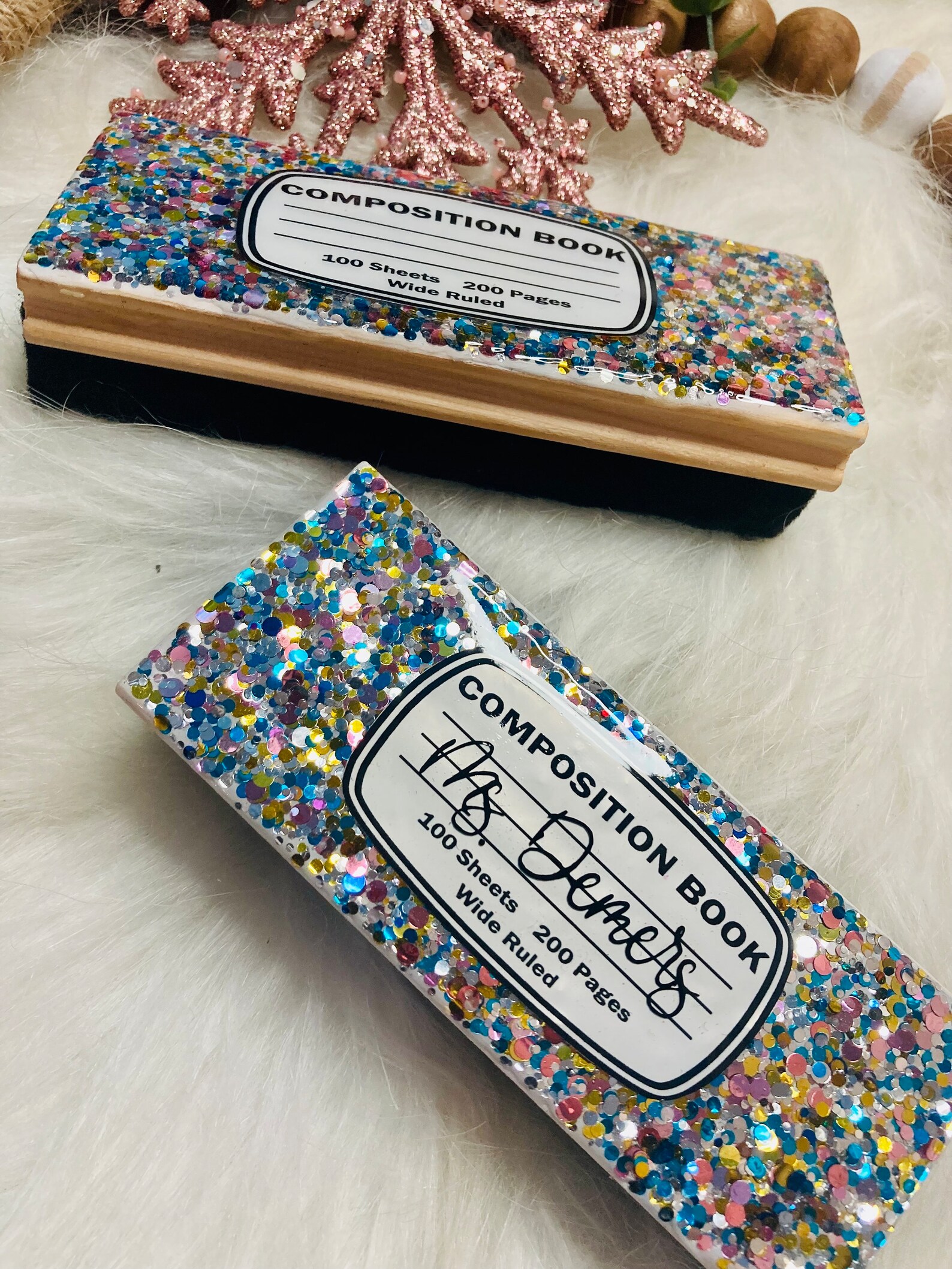 Glitter Eraser Teacher Gift White Board Chalk Board - Etsy