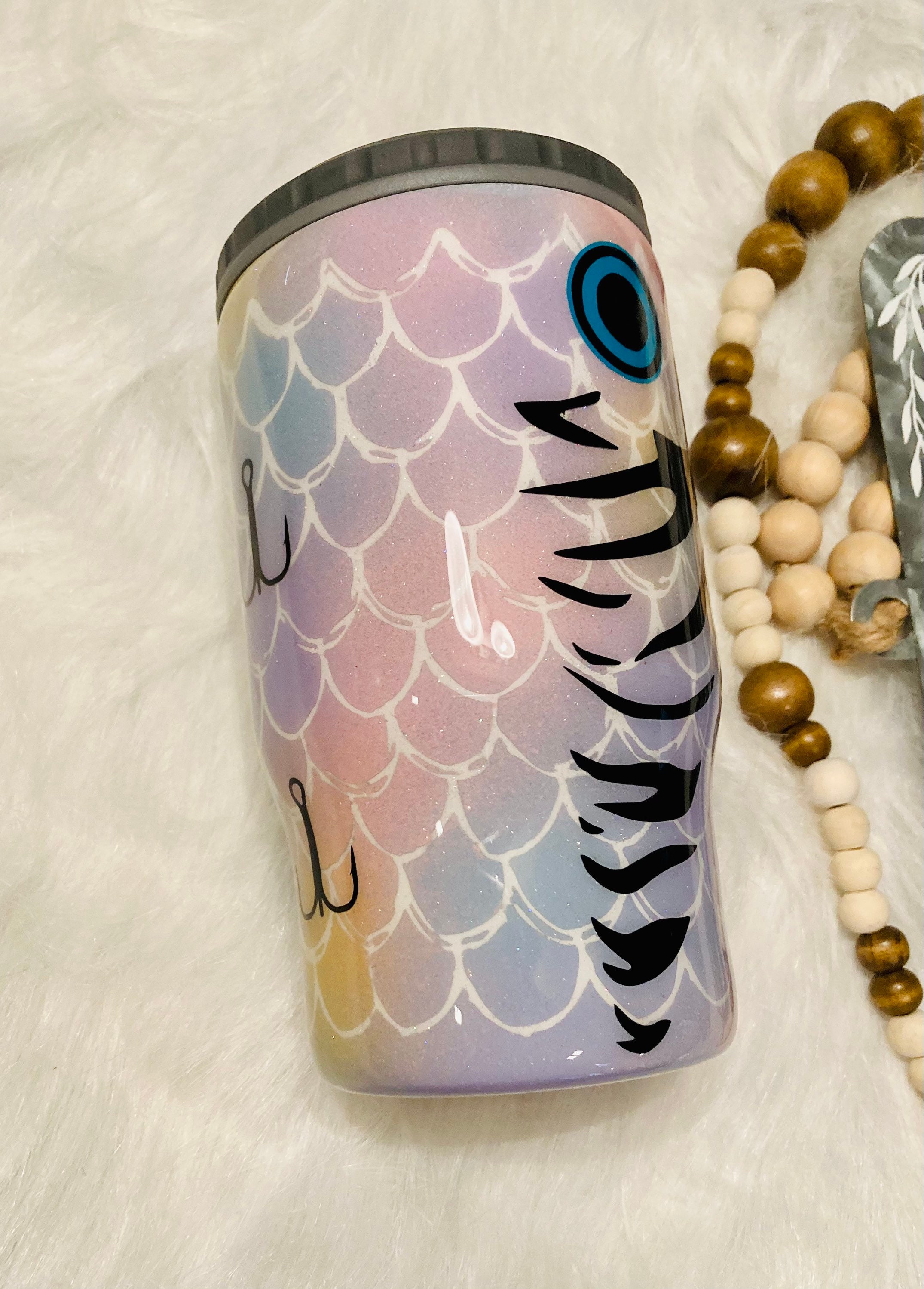 Fishing Lure, Fishing, 20 Oz. / 30 Oz. Skinny or Curvy Tumbler/cup/ 4 ...