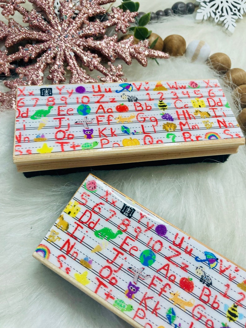 Glitter Eraser | Teacher Gift | White Board, Chalk Board, Abc Vinyl ...