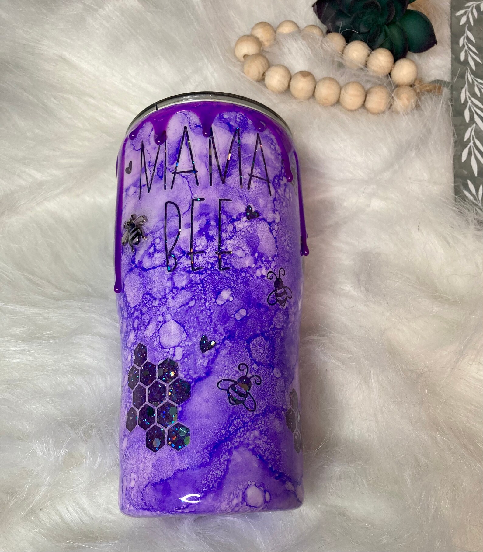Mama Bee Queen Bee Honey Bee 20 Oz. / 30 Oz. Skinny or Curvy - Etsy