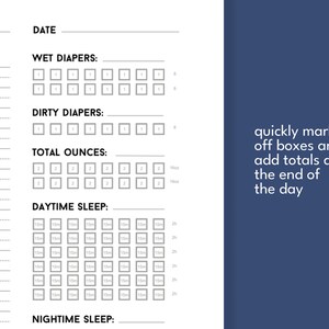 Printable Daily Newborn Care Tracker Feeding Schedule, Infant Tracker ...