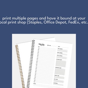 Printable Daily Newborn Care Tracker Feeding Schedule, Infant Tracker ...