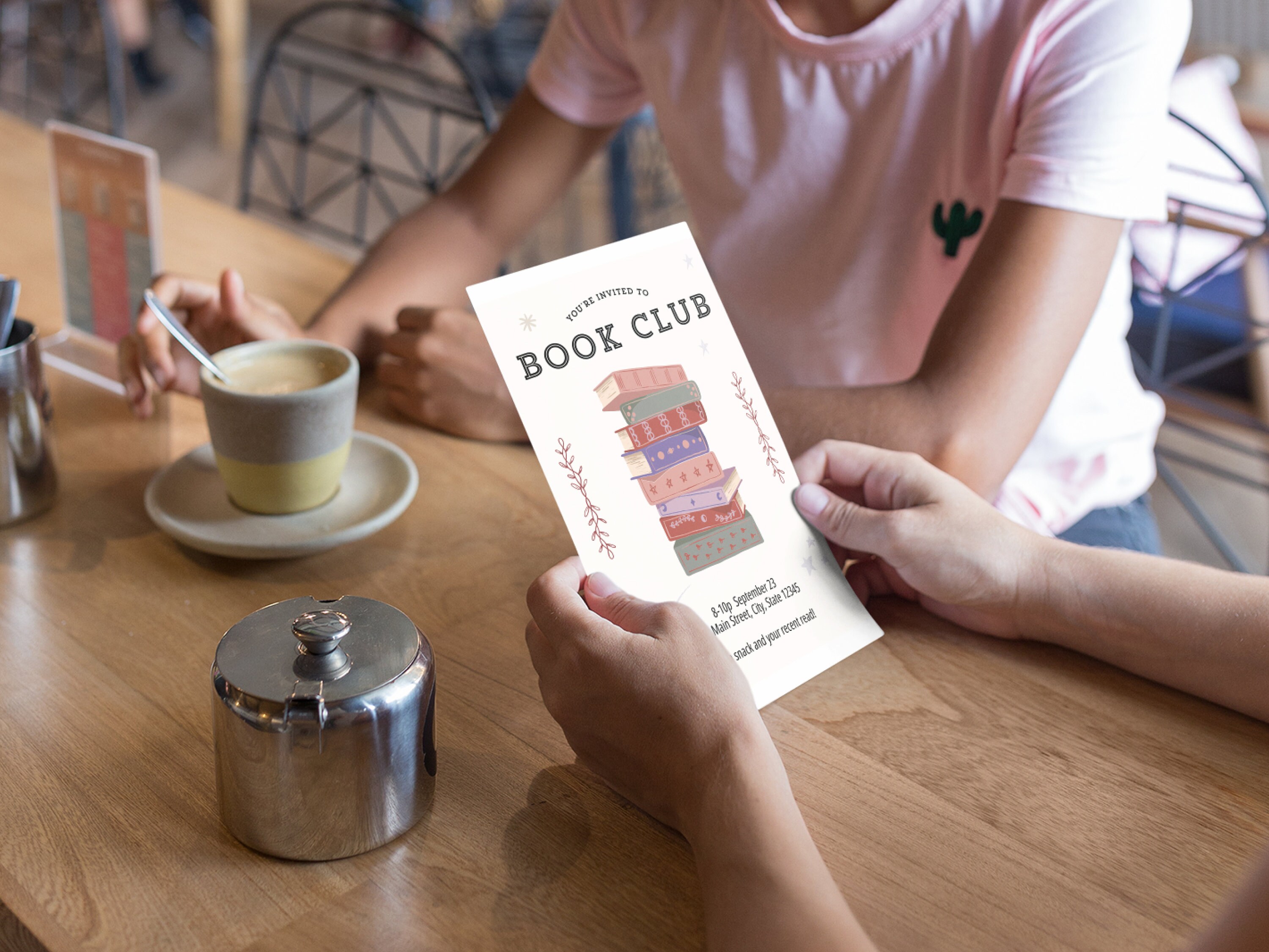 Book Club Digital Invitation Custom Invitation for Book Club - Etsy