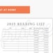 2023 Reading List, Printable Reading List, Booktok Made Me Do It, TBR ...