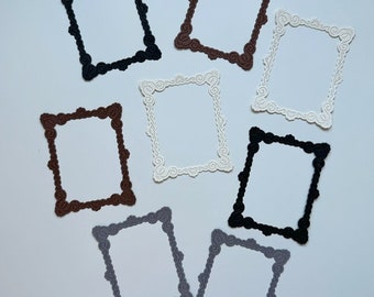Die Cut Lacy Frames Card Panels Frames Card Kit Die Cut Sentiments Rose ...