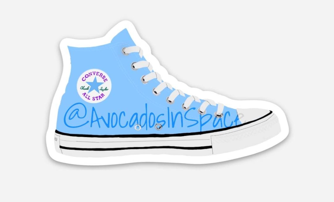 Blue Converse | Converse Sticker | Converse | All Stars | Chuck Taylors ...