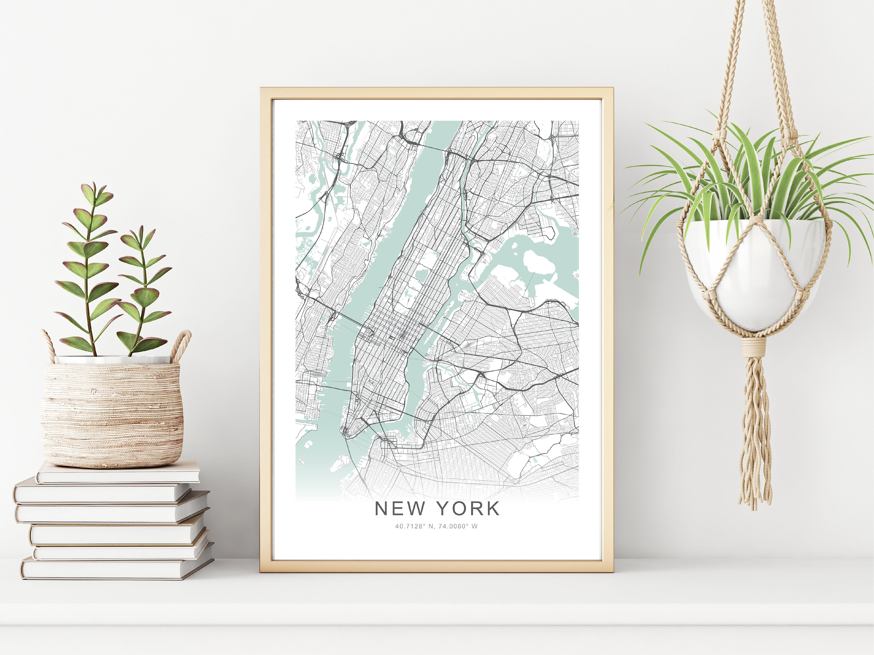 New York City Map Print, New York Poster, New York Wall Art, New York ...
