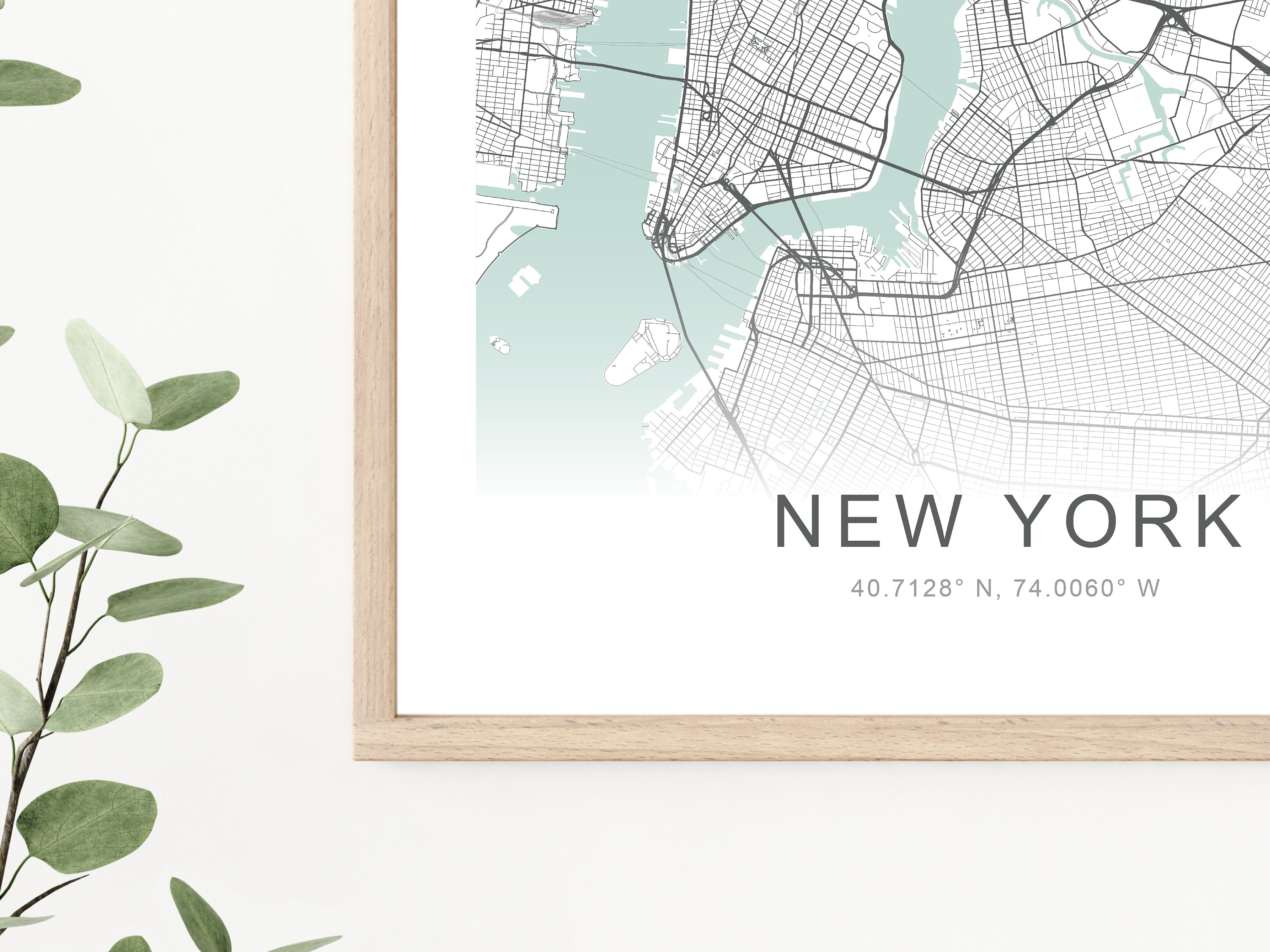 New York City Map Print, New York Poster, New York Wall Art, New York ...