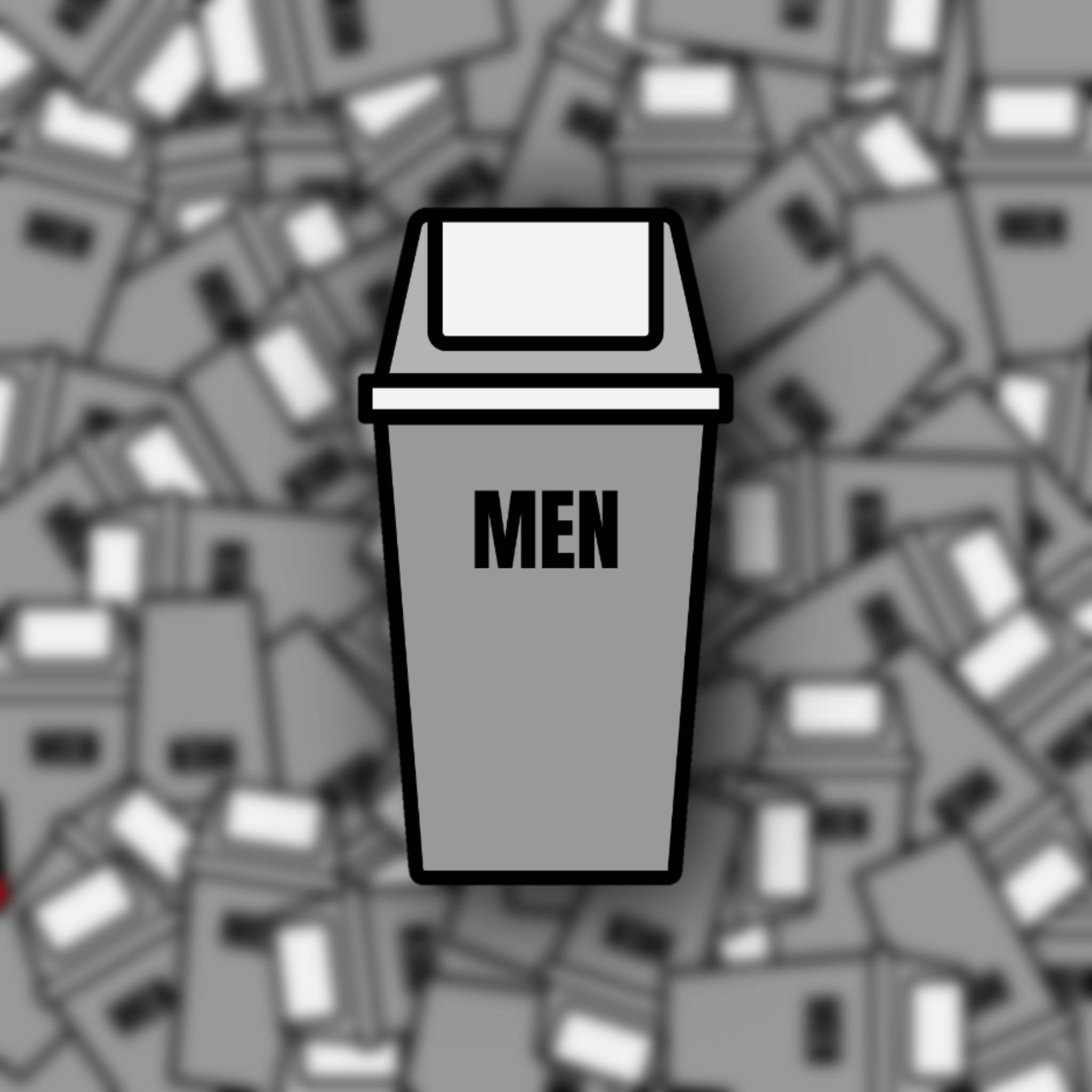 Men Are Trash Sticker, Vinyl Sticker, Waterbottle Sticker, Waterproof ...