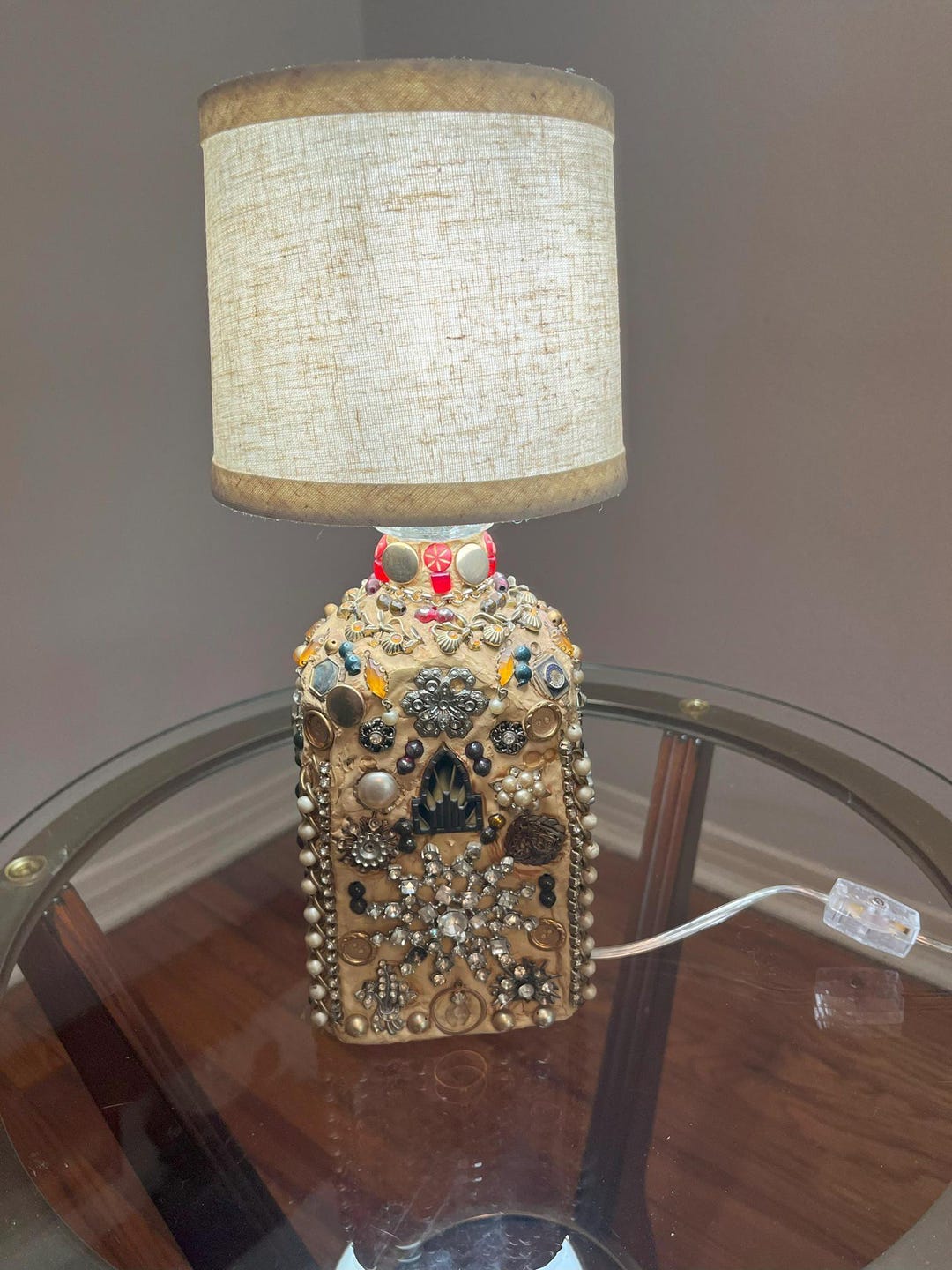 ABSOLUTELY UNIQUE-A Mid-century Feel-composite Table Lamp Made up of ...