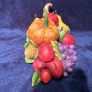 Enesco's Jim Shore "horn of Plenty" Cornucopia - Porcelain Resin ...