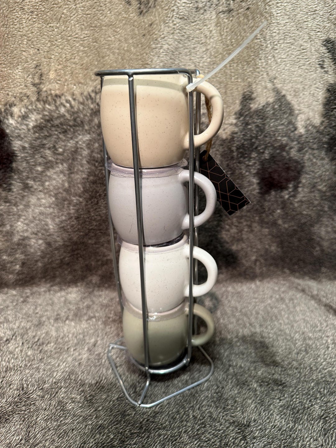 5-piece Ceramic Espresso Cup/mug Tower Includes the Counter-space ...