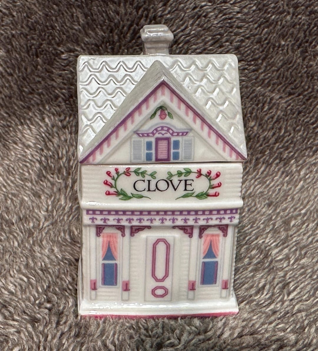1989 Lenox SPICE VILLAGE Jar - CLOVE - Fine Porcelain Figural - With ...
