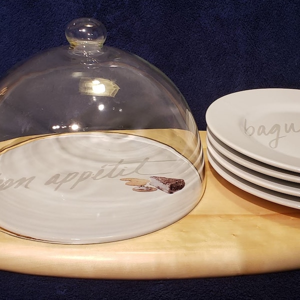 Glass Cheese Dome Etsy