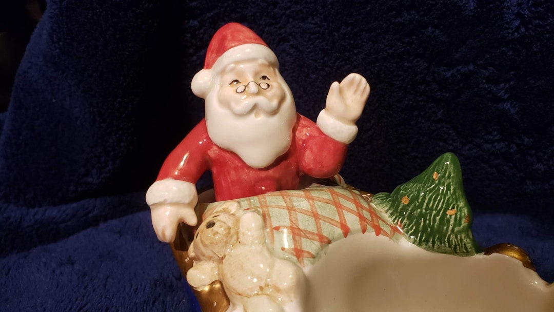 Fitz & Floyd Hand Painted Ceramic Cracker biscuit Serving Tray/platter ...