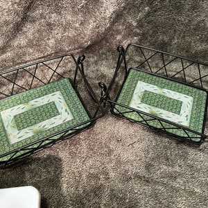 SET of 2 Temptations Old World 1 Quart Ceramic Hand Painted Serving ...