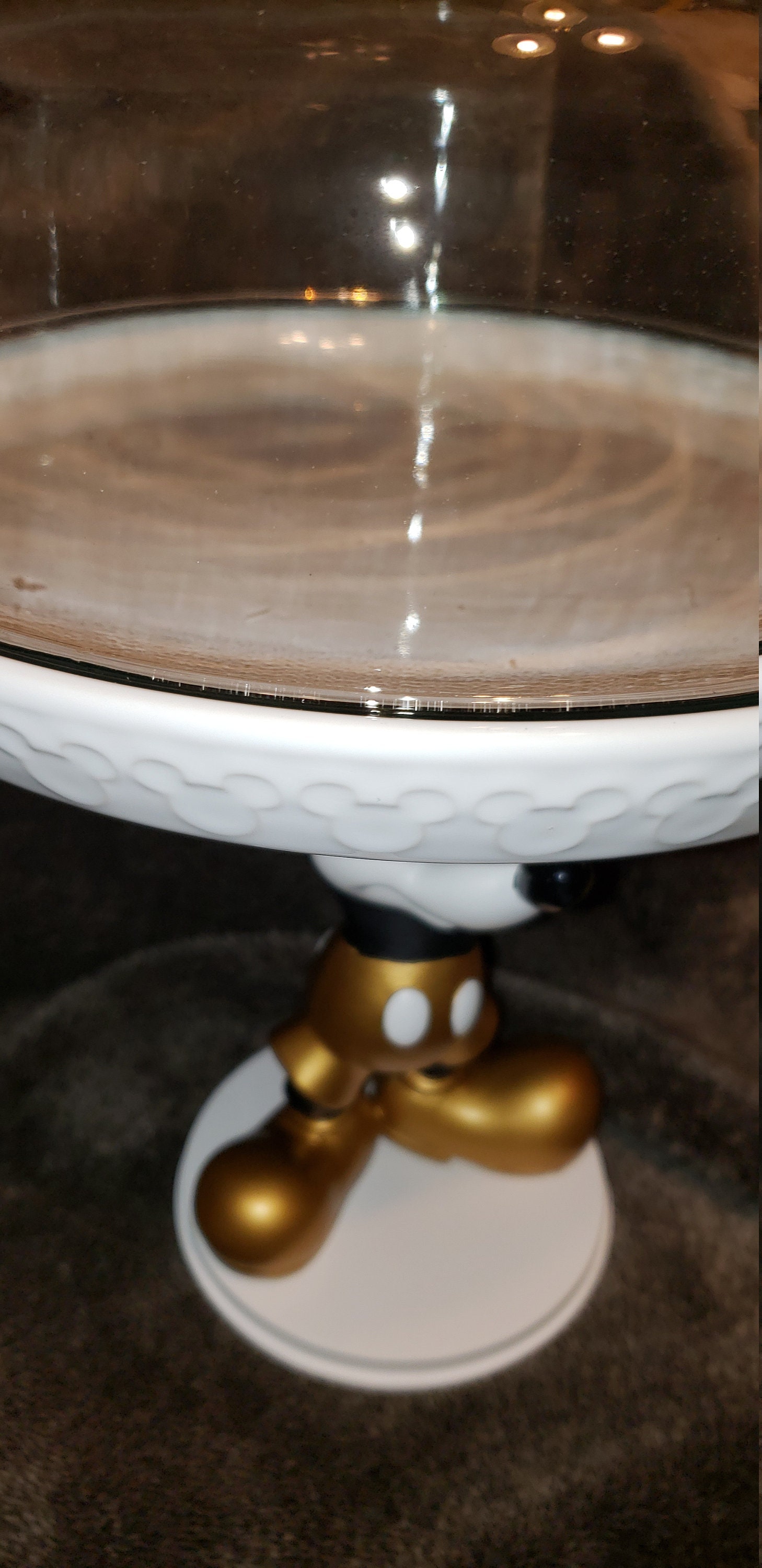 Disney Mickey Mouse Cake Stand/platter With Added Clear Glass - Etsy