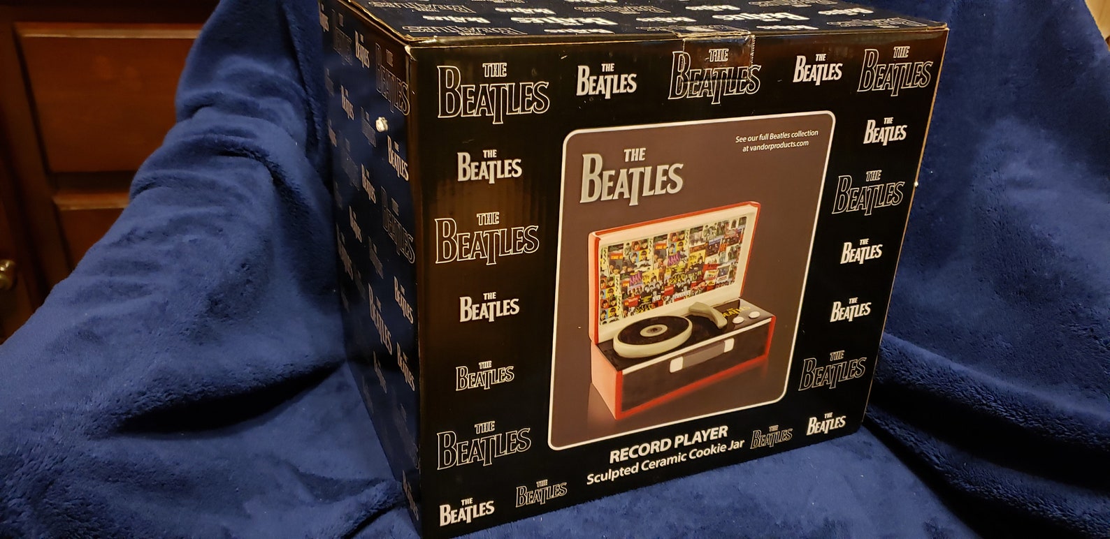 Vandor Brand Beatles Sculpted Ceramic Record Player Cookie Jar - Etsy