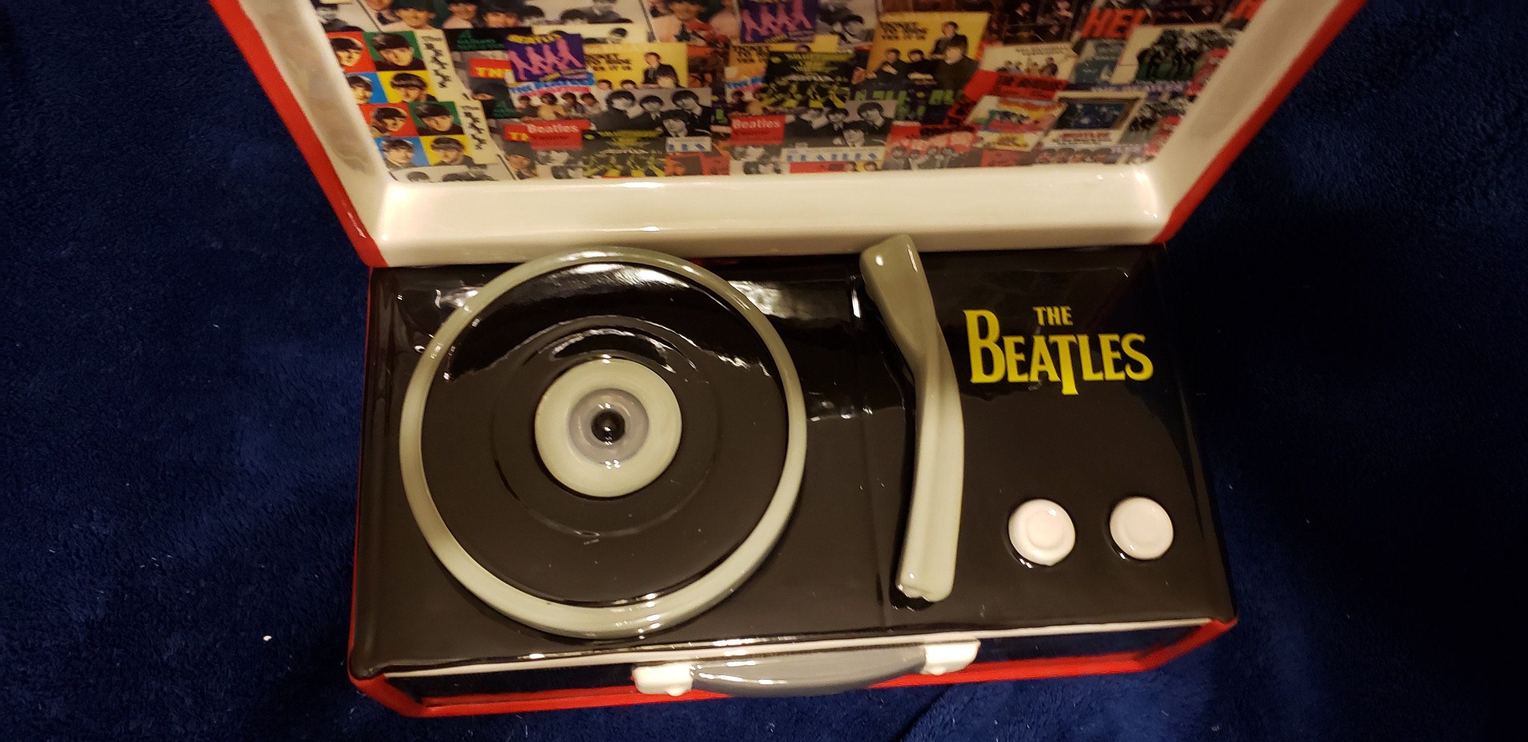 Vandor Brand Beatles Sculpted Ceramic Record Player Cookie Jar - Etsy