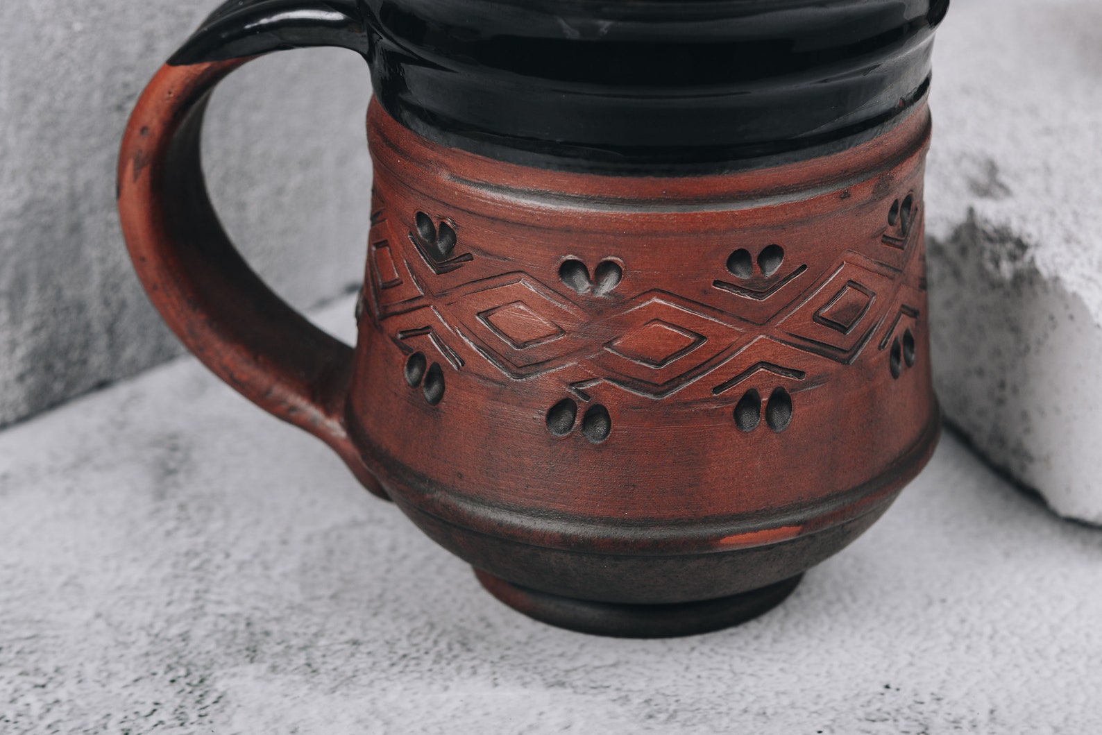 Large Pottery Mug Handmade Ceramic Beer Mug Milked Pottery - Etsy