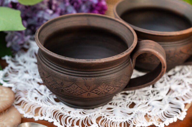 Rustic Pottery Coffee Handmade Cup Tea Cute Mug Ceramic - Etsy