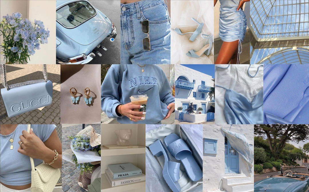 Blue Aesthetic MacBook 13" Wallpaper, Blue Aesthetic, Light Blue ...