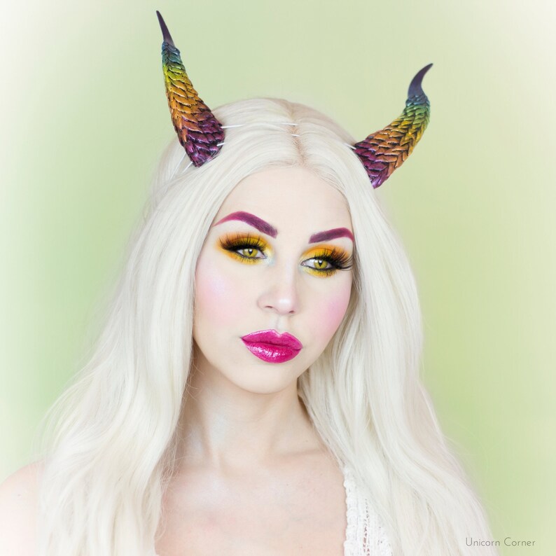 Scaled Dragon Horns / Realistic Dragon Horn Headband / Dragon - Etsy