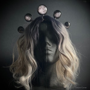 Moon Phase Crown / Crescent Moon Headdress / Occult Witch Headband ...