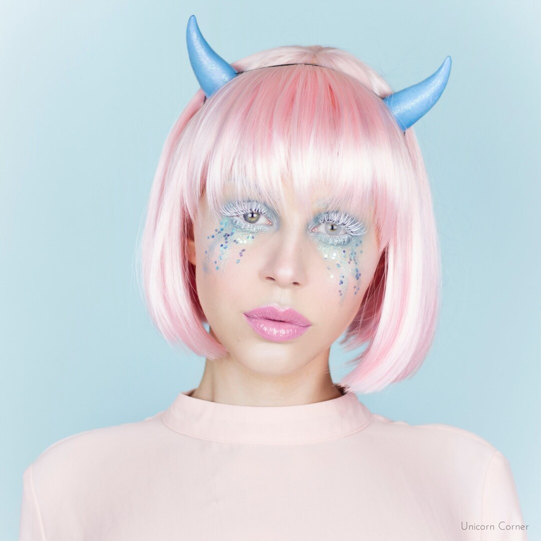 Devil Horns Headband / Demon Horns / Pastel Goth Horns - Etsy