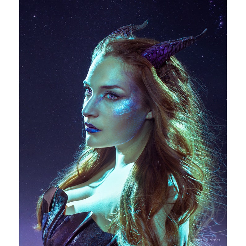 Scaled Dragon Horns / Realistic Dragon Horn Headband / Dragon - Etsy