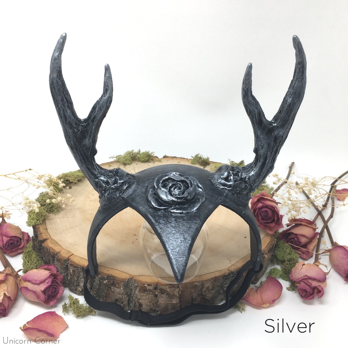 The Antler Helm / Faux Anter Headdress / Deer Antler Headpiece - Etsy