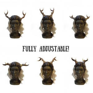 Antler Headband / Adjustable, Realistic Antlers / Includes Headband AND ...