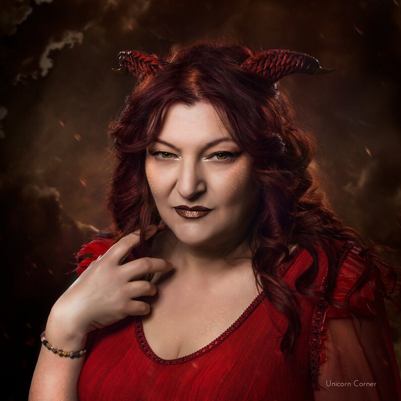 Scaled Dragon Horns / Realistic Dragon Horn Headband / Dragon - Etsy