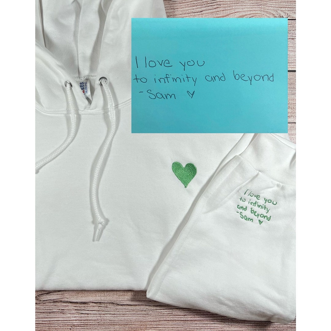 Custom Handwriting Hoodie | Personalized Handwriting Hoodie | Custom ...