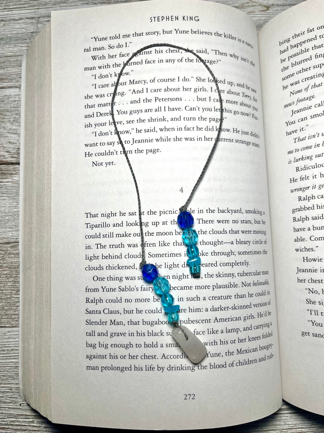Beaded Stone Bookmarks, Book Thongs, String Bookmark - Etsy