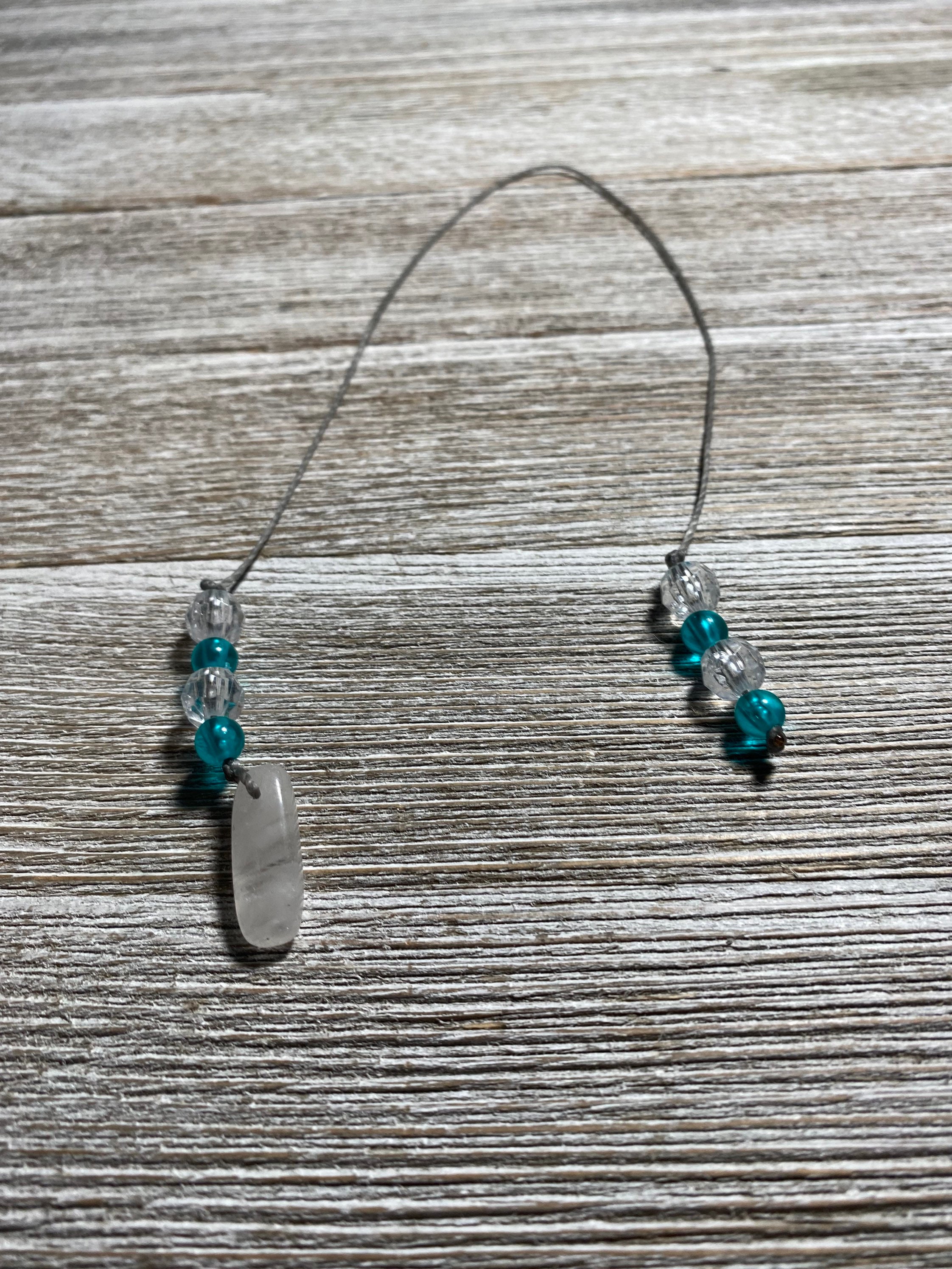 Beaded Stone Bookmarks Book Thongs String Bookmark - Etsy