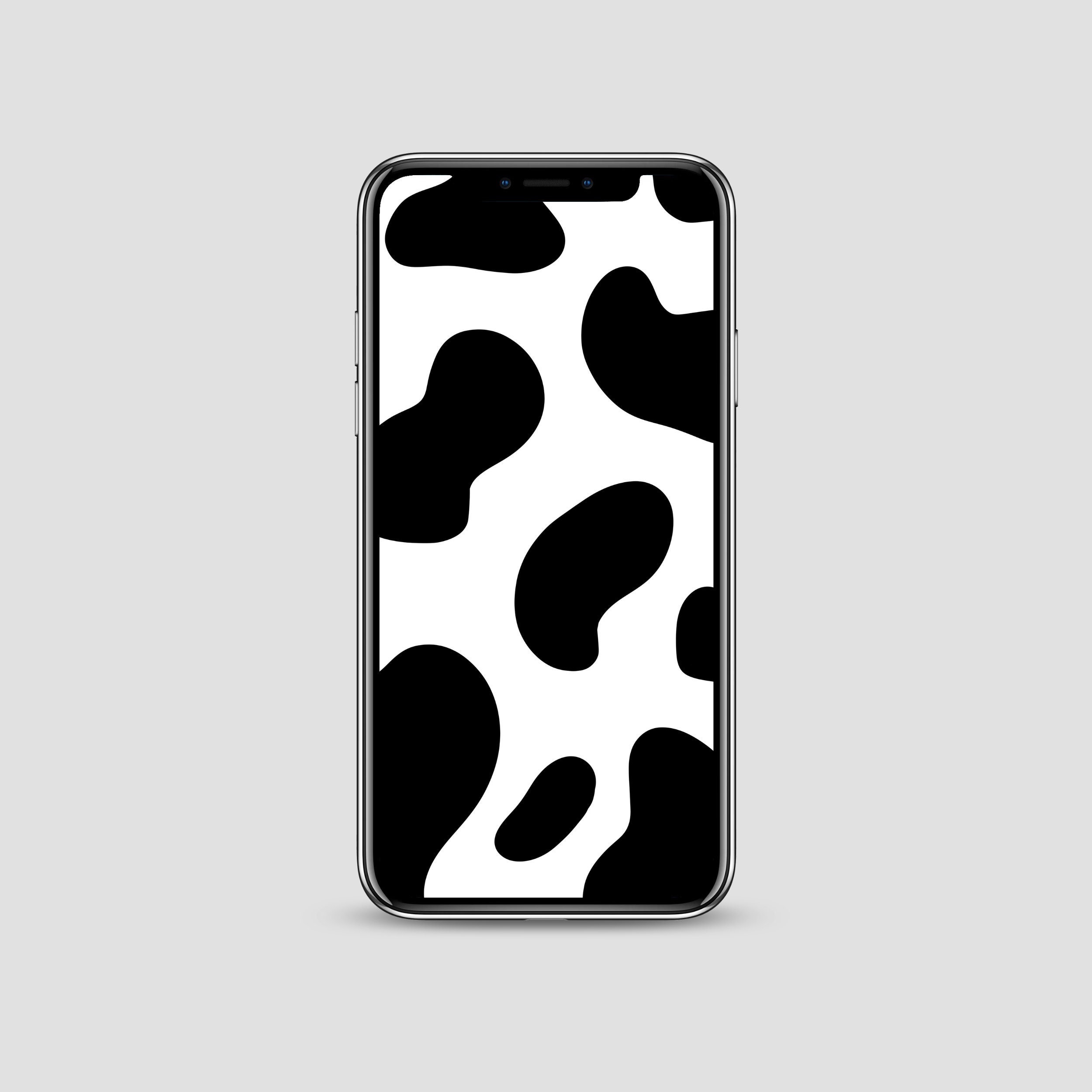 Cow Print Phone Wallpaper, Digital Phone Background, Cow Print - Etsy