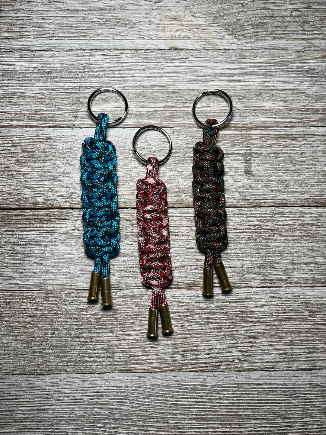 Paracord Shell Casing Keychain, Tactical Keychain - Etsy