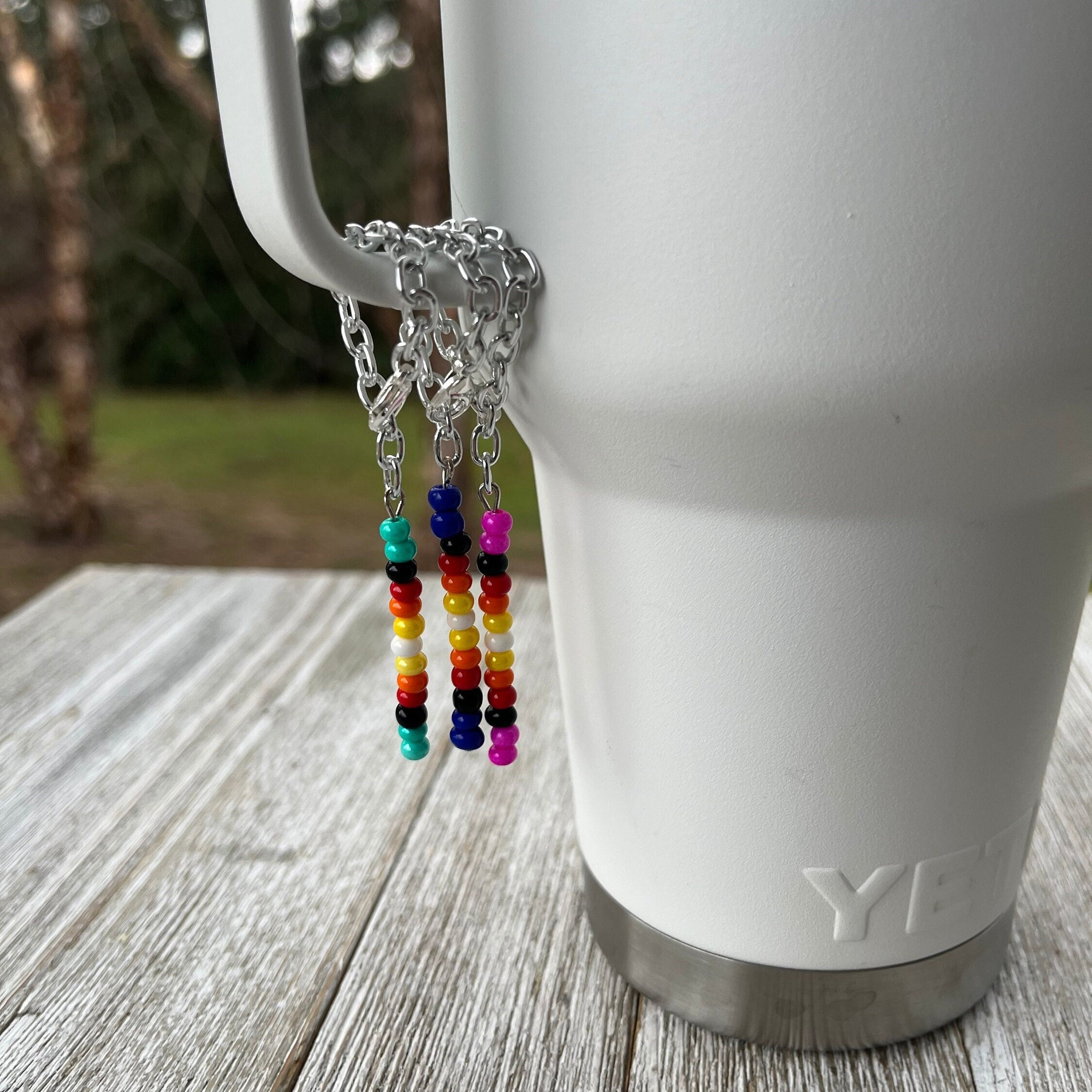 Western Cup Charms, Beaded Water Bottle Charms, Stanley, Yeti - Etsy
