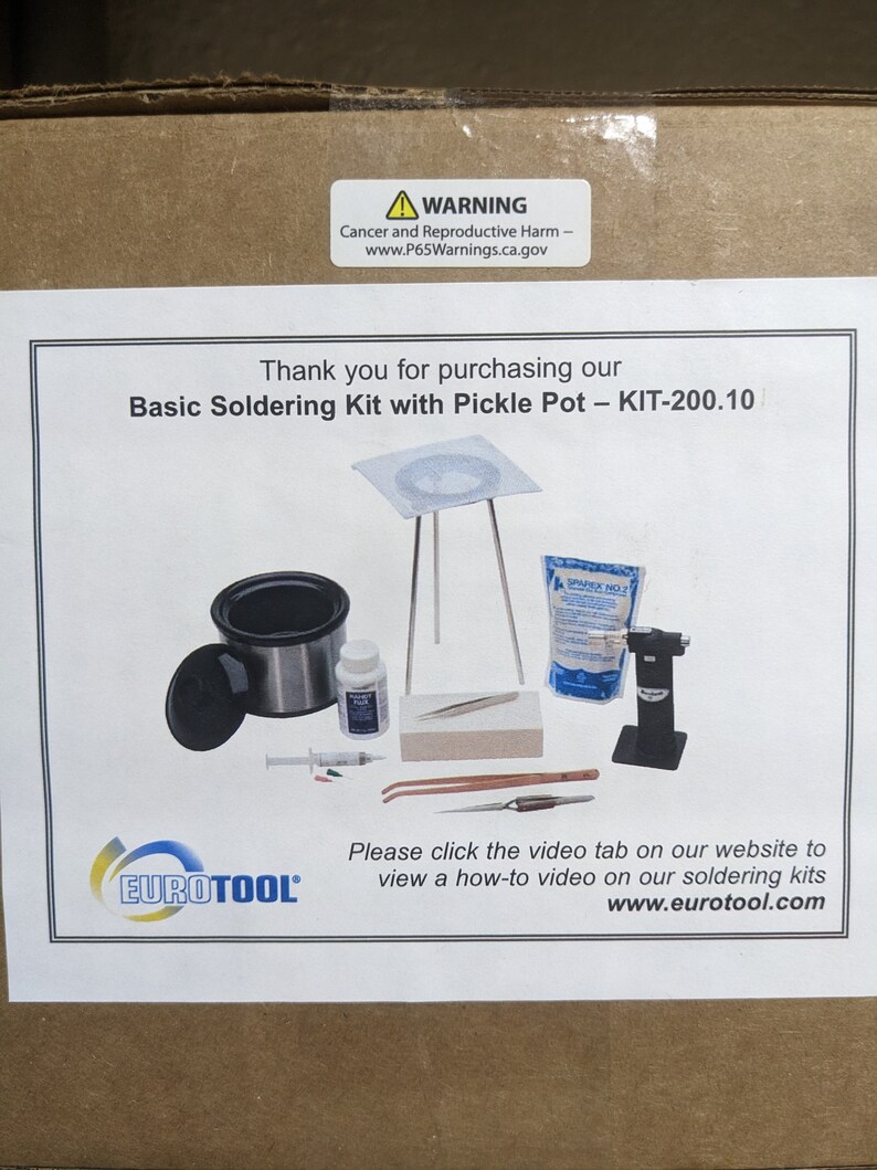 Jewelers Basic Soldering Kit With Pickle Pot - Etsy
