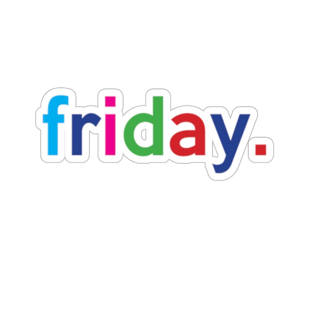 Friday: Days of the Week Kiss-cut Stickers for Calendar, Notebooks ...