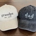 Custom Embroidered Hat, Grandpa Cap With Date, Dad Hat, Vintage ...