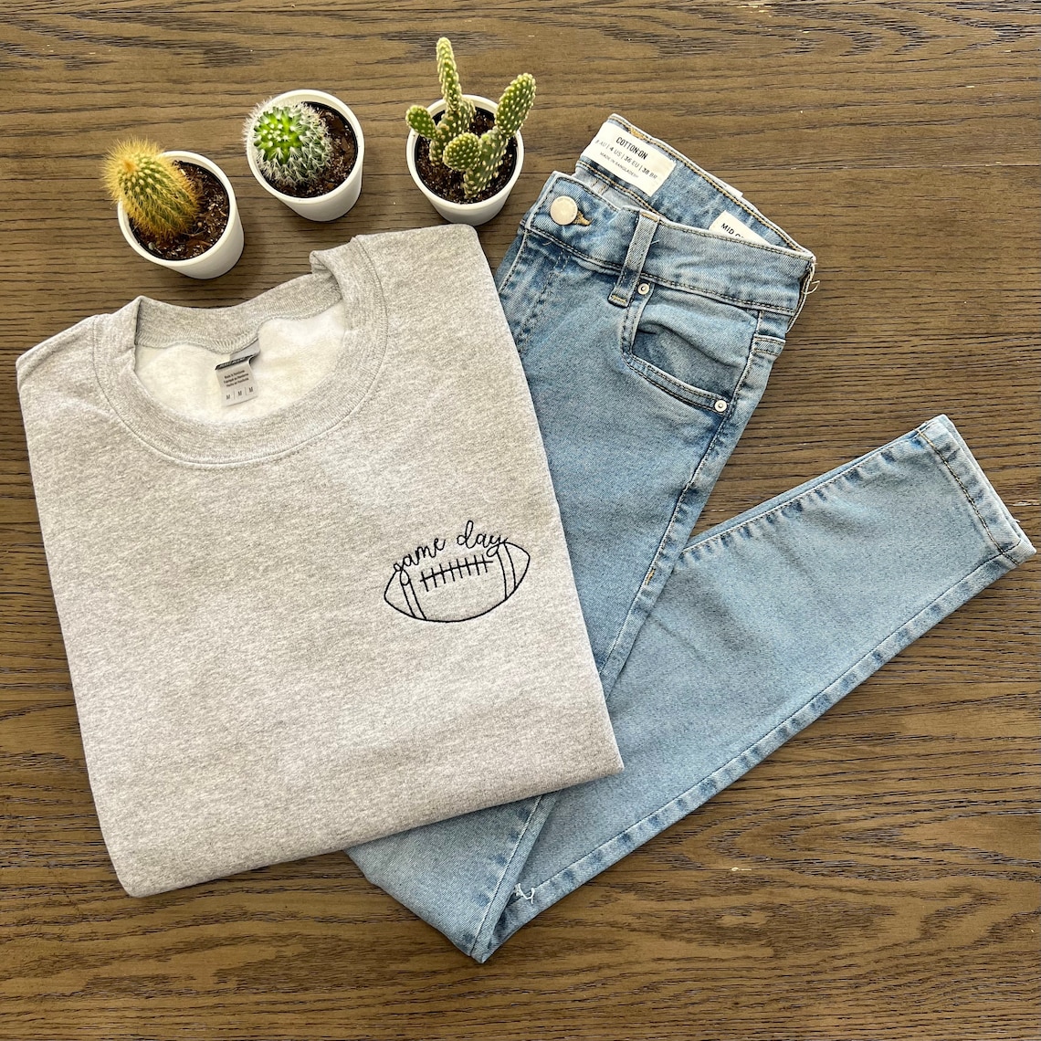 Game Day Sweatshirt Embroidered Sweatshirt Football Shirt - Etsy