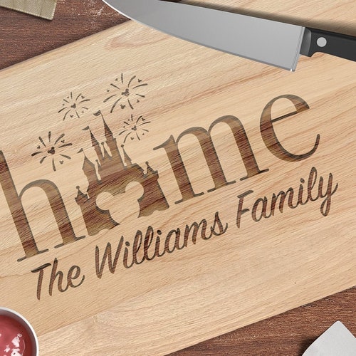 Personalized Disney Cutting Board Walt Disney Castle Cutting - Etsy