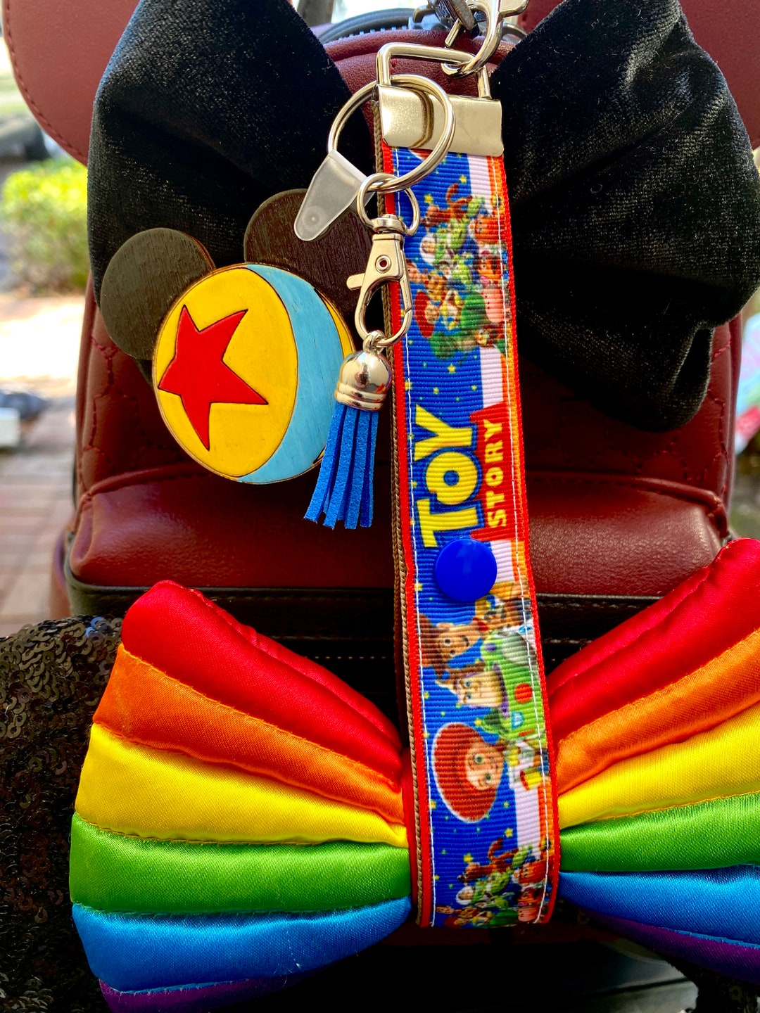 Toy Story Disney Ears Holder for Backpack W/ Pixar Charm Disney Ear ...