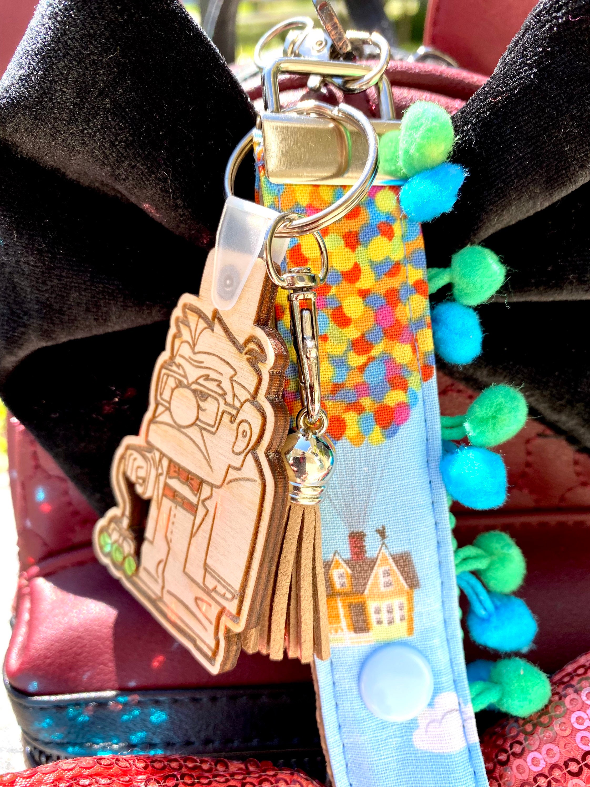 Disney Ear Holder for Backpack Pixar up Carl W/ Custom Charm - Etsy