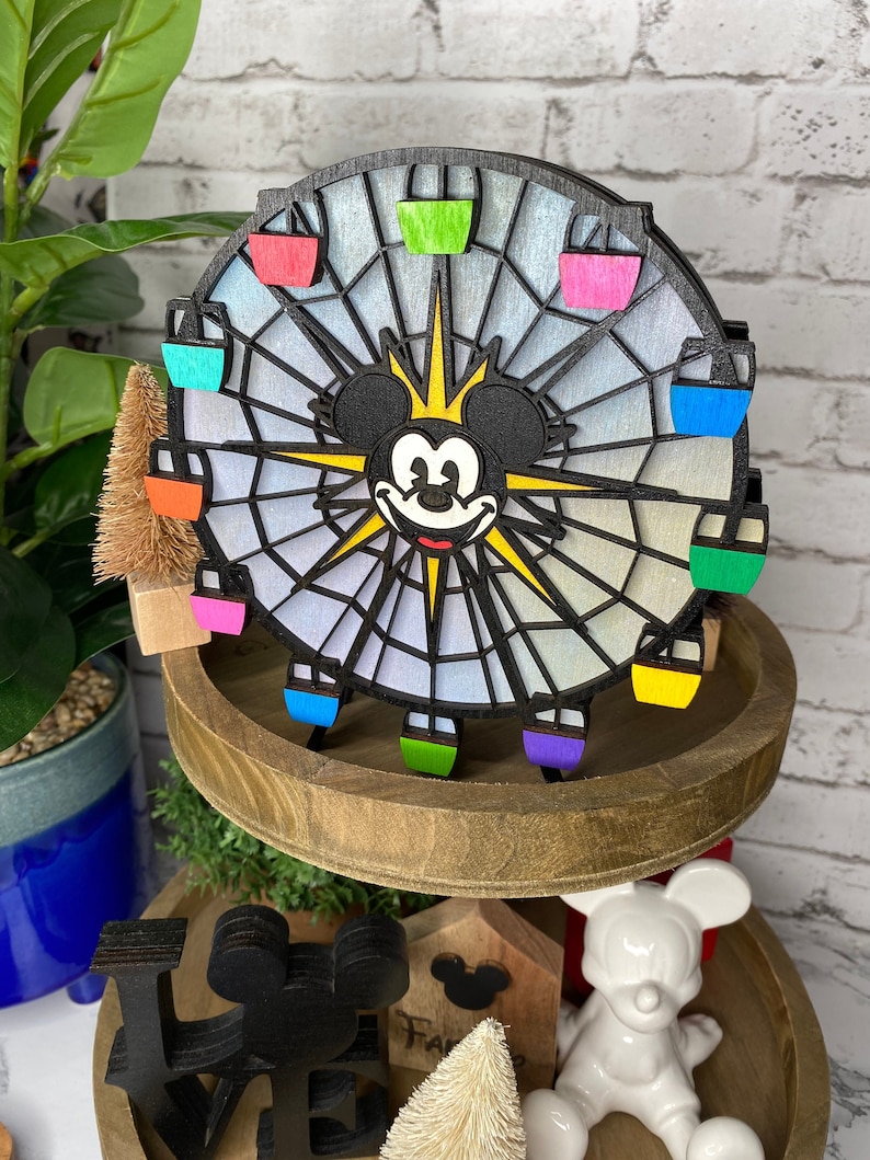 Disney California Adventure Mickeys Fun Wheel Tiered Tray - Etsy