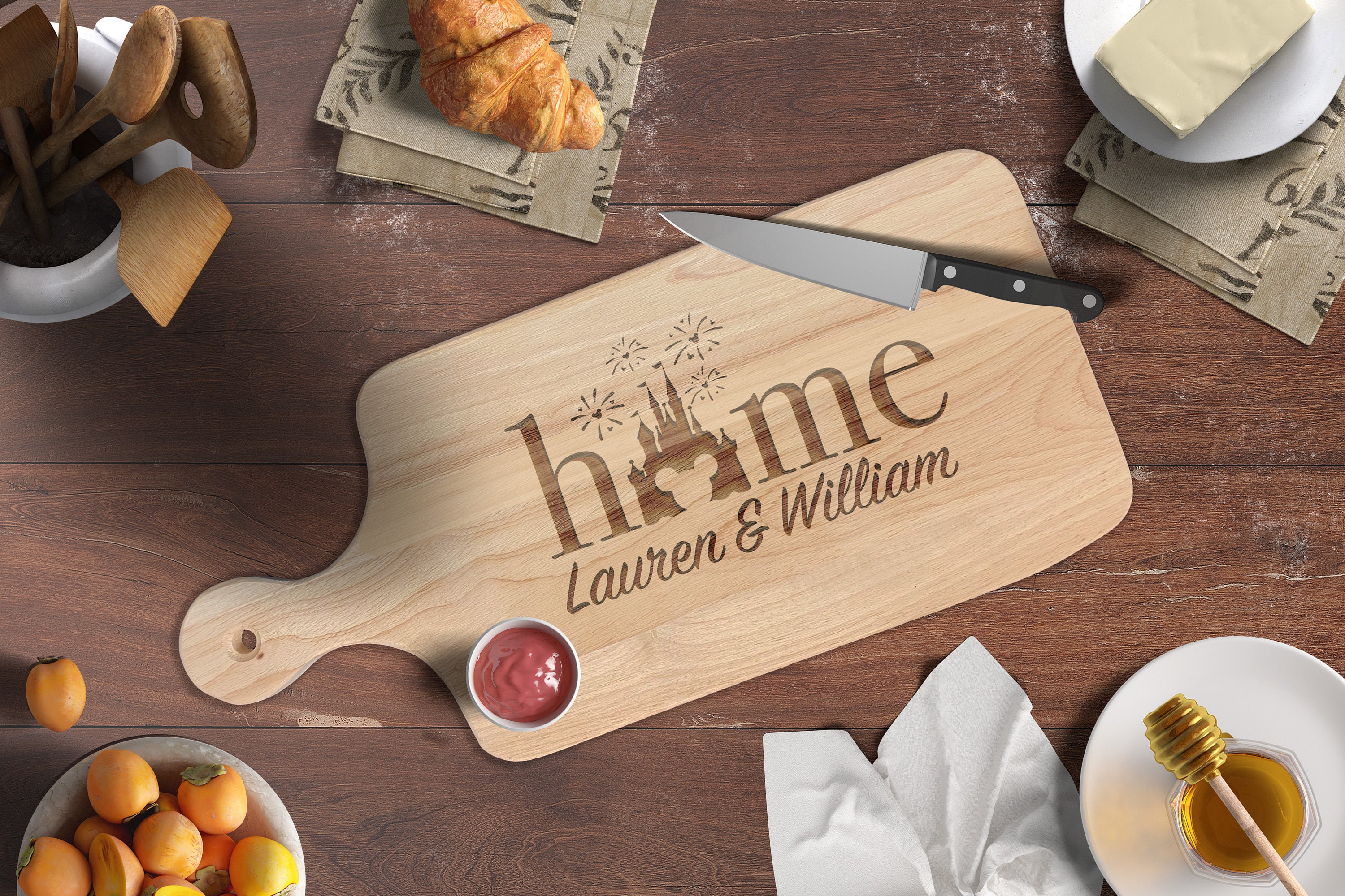 Personalized Disney Cutting Board Walt Disney Castle Cutting - Etsy