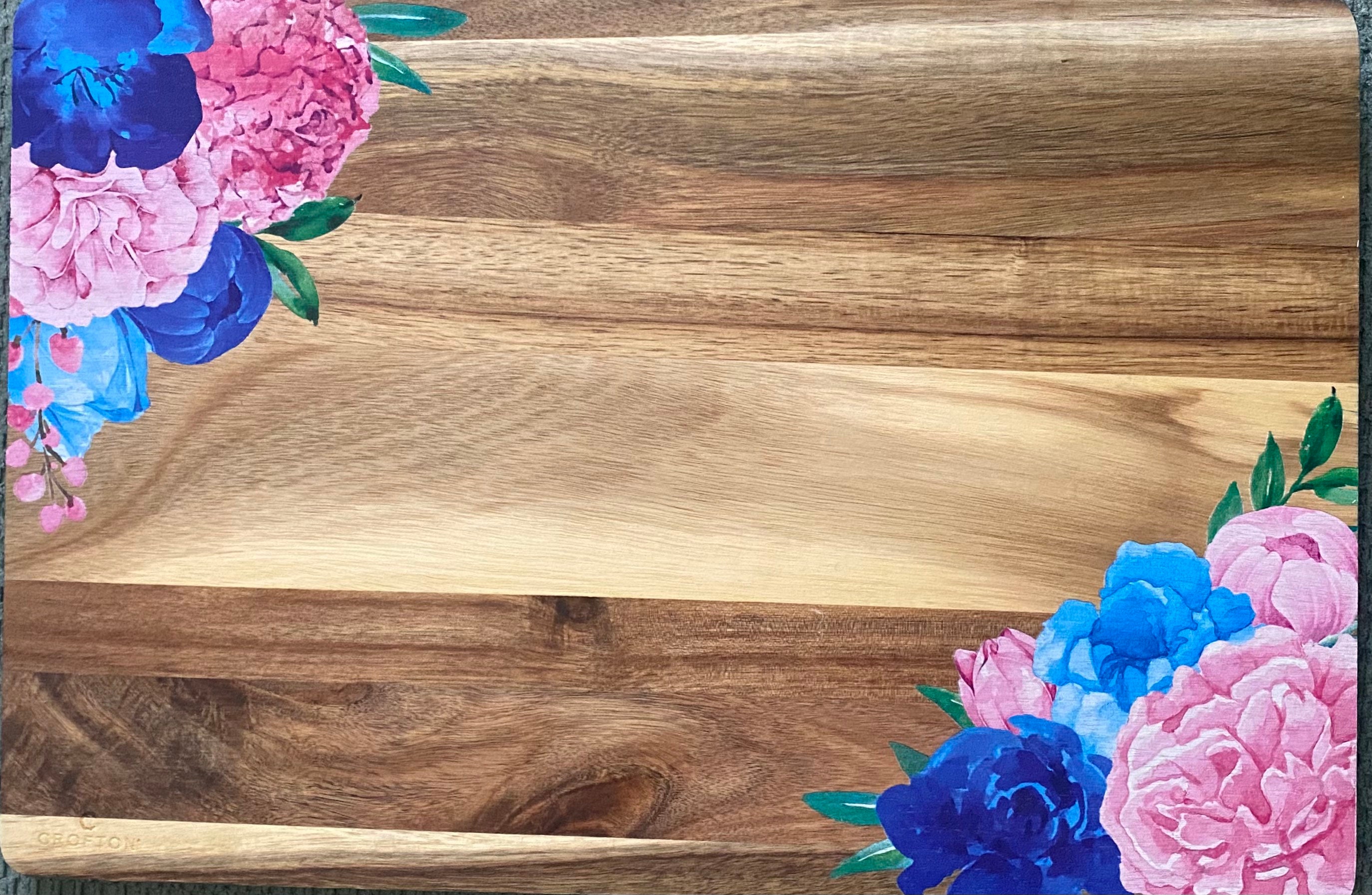 This Is Us Custom Floral Cutting Board Painted Acacia Cutting | Etsy