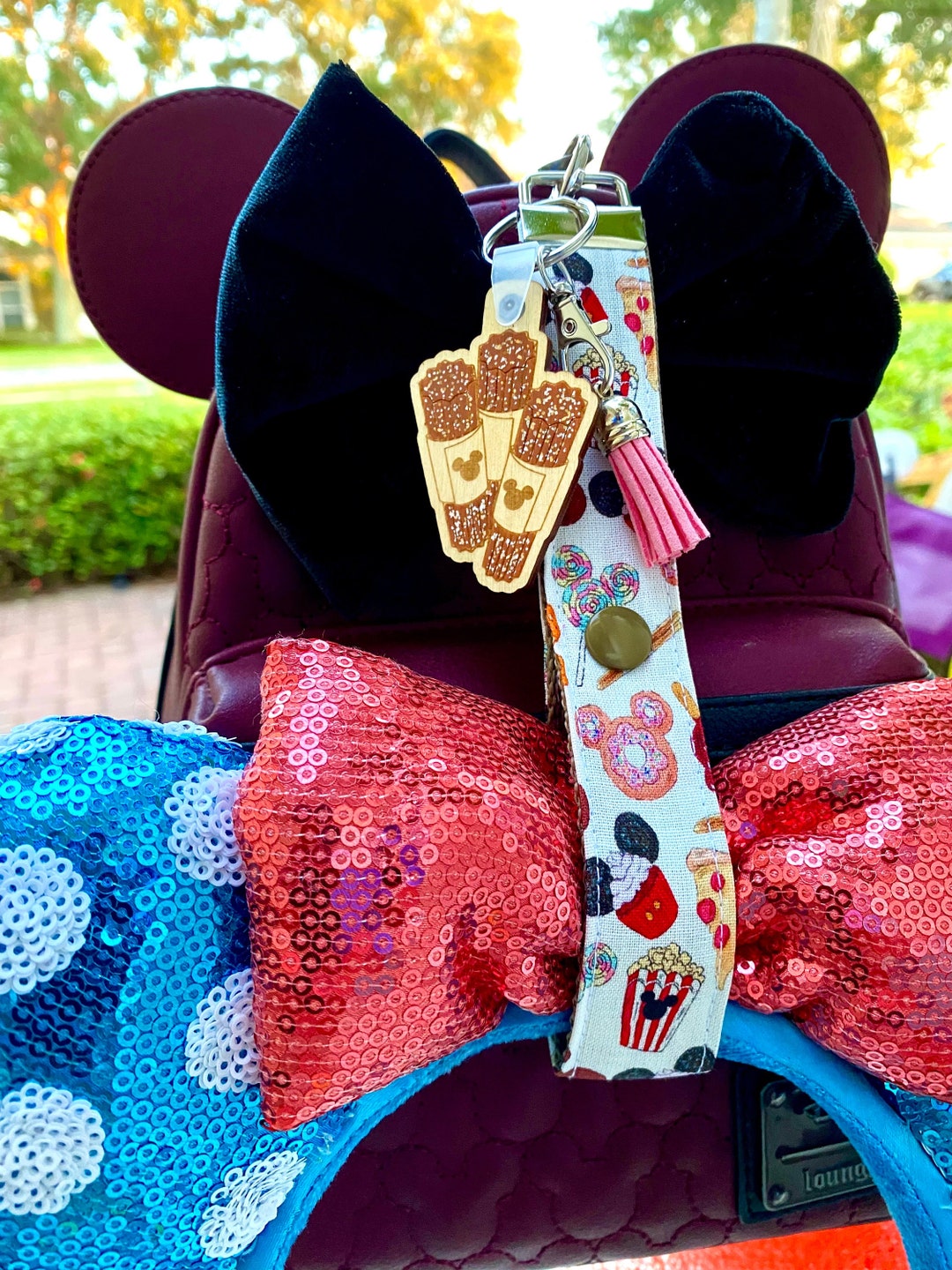 Churros Treats Disney Ear Holder for Backpack Minnie Mouse Ear Saver W ...